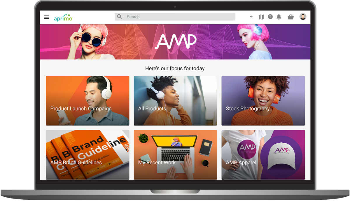 Aprimo DAM Interactive Product Tour